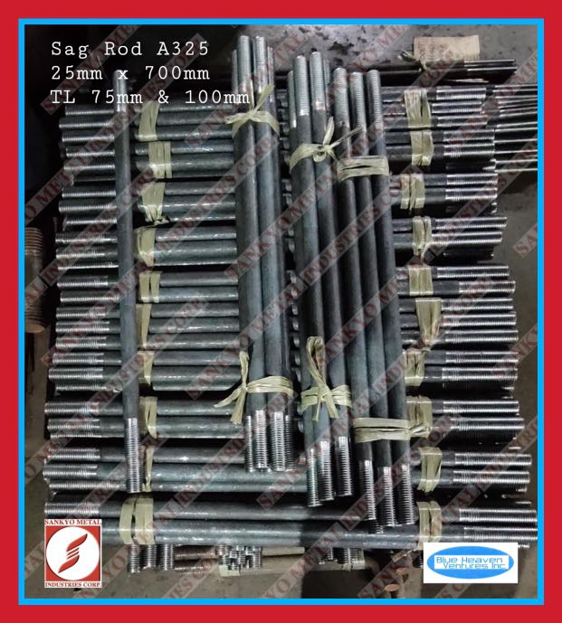 Sag Rod or Anchor Bolt, Commercial & Industrial, Construction Tools ...