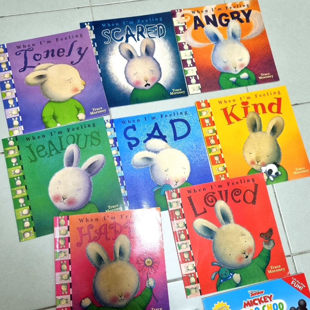 Set of 8 (trace moroney) all about emotions book. When I am feeling ...