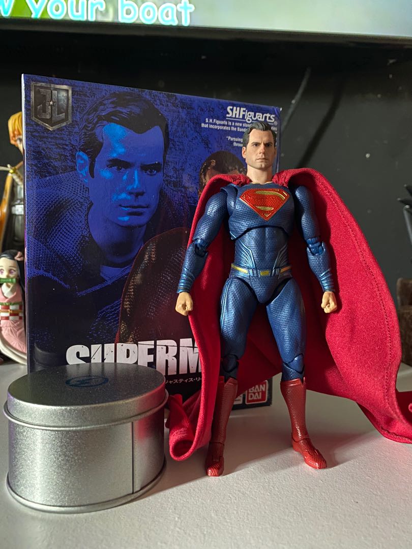 SHF Superman + Manipple head, Hobbies & Toys, Toys & Games on Carousell