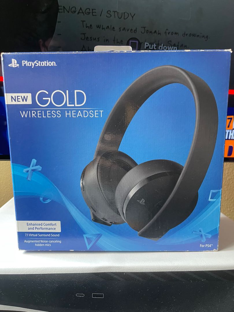 Sony PlayStation Gold Wireless Headset (2018), Audio, Headphones ...