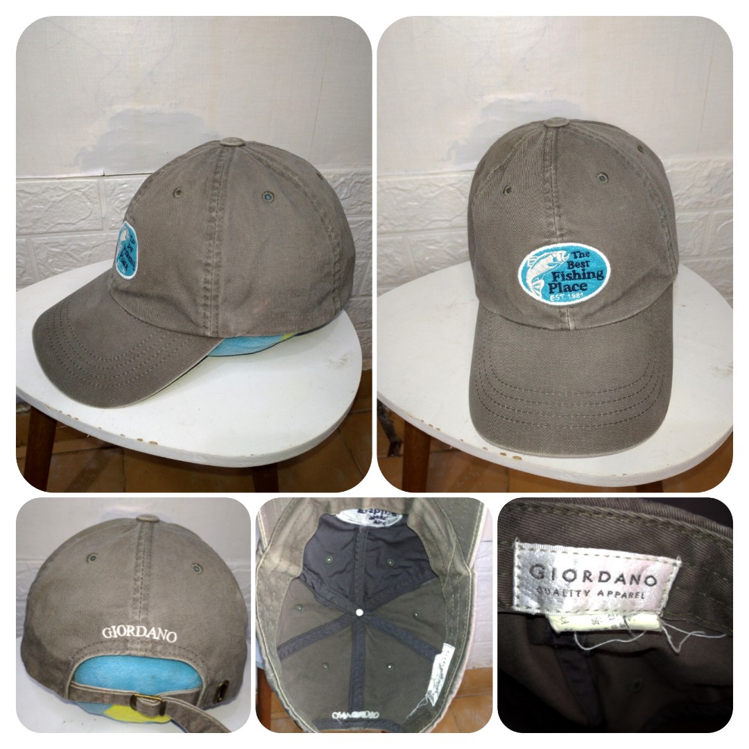 Topi brand giordano, Fesyen Pria, Aksesoris, Topi di Carousell