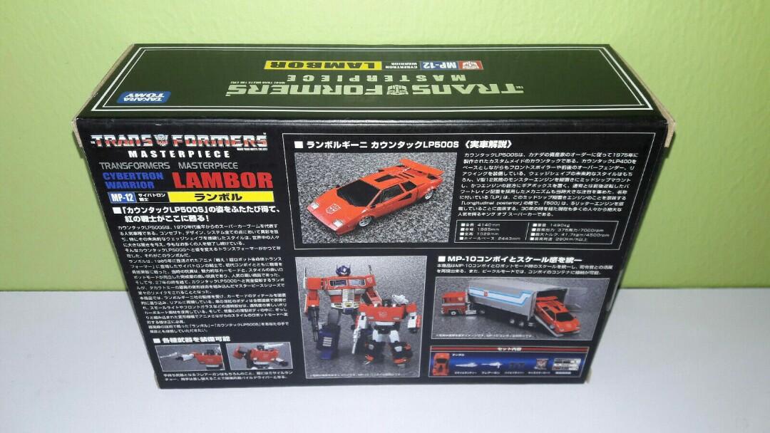 TRANSFORMERS MASTERPIECE MP-12 LAMBOR SIDESWIPE MP12 MISB, Hobbies ...