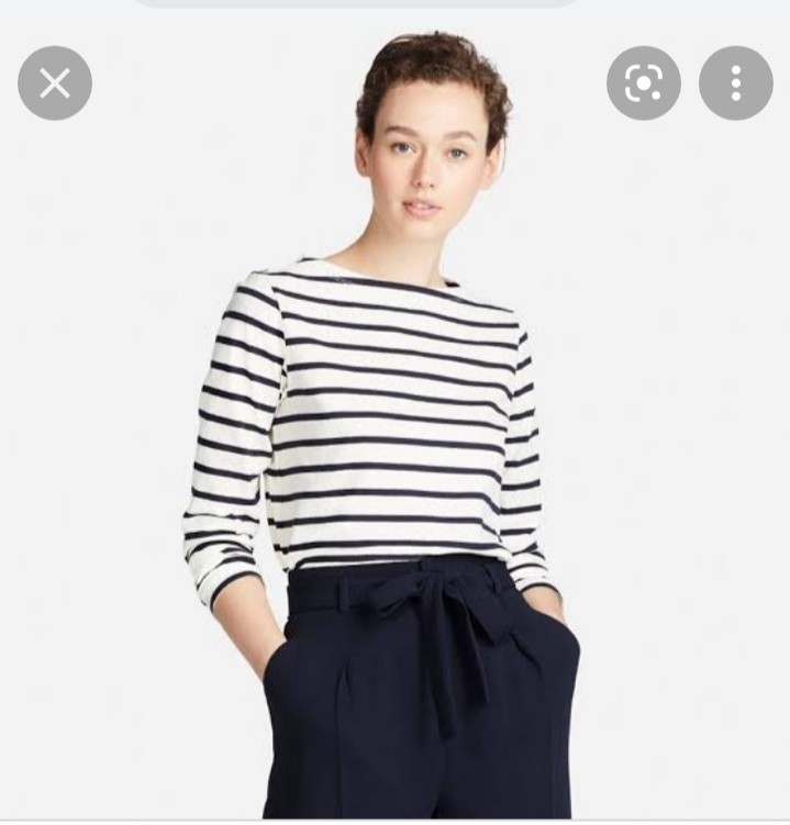Uniqlo stripes top, Women's Fashion, Tops, Longsleeves on Carousell