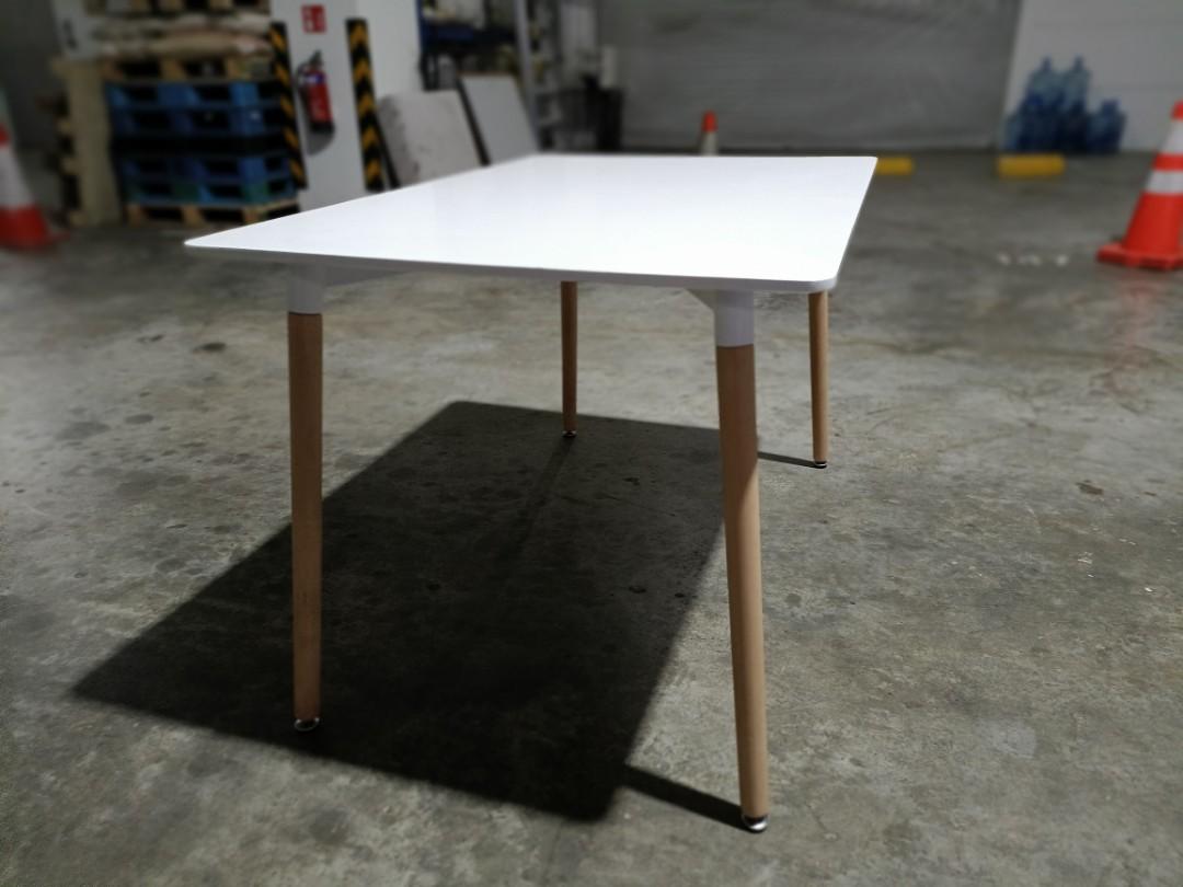 VIENNA Dining Table in WHITE (M), Furniture & Home Living, Furniture ...