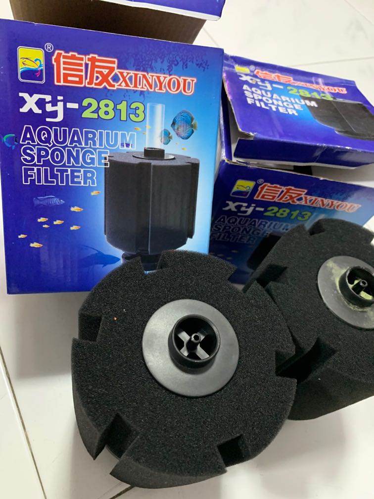 XINYOU XY-2813 SPONGE FILTER, Pet Supplies, Homes & Other Pet Accessories on Carousell