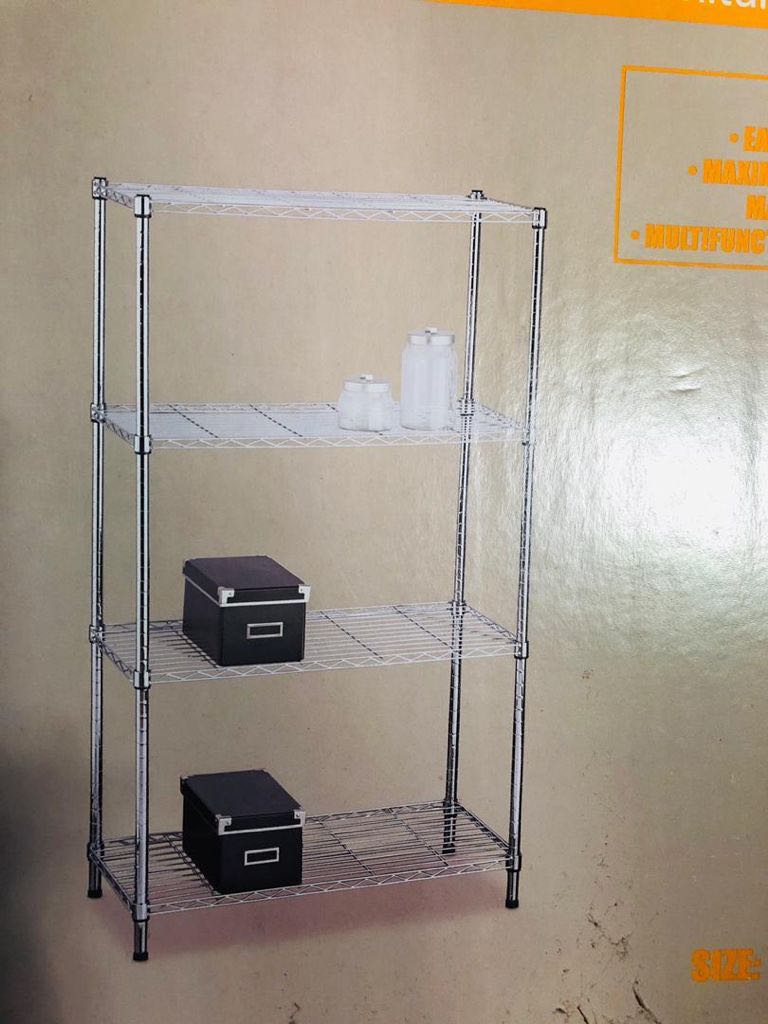4 Tier Metal Shelf, Furniture & Home Living, Furniture, Shelves ...