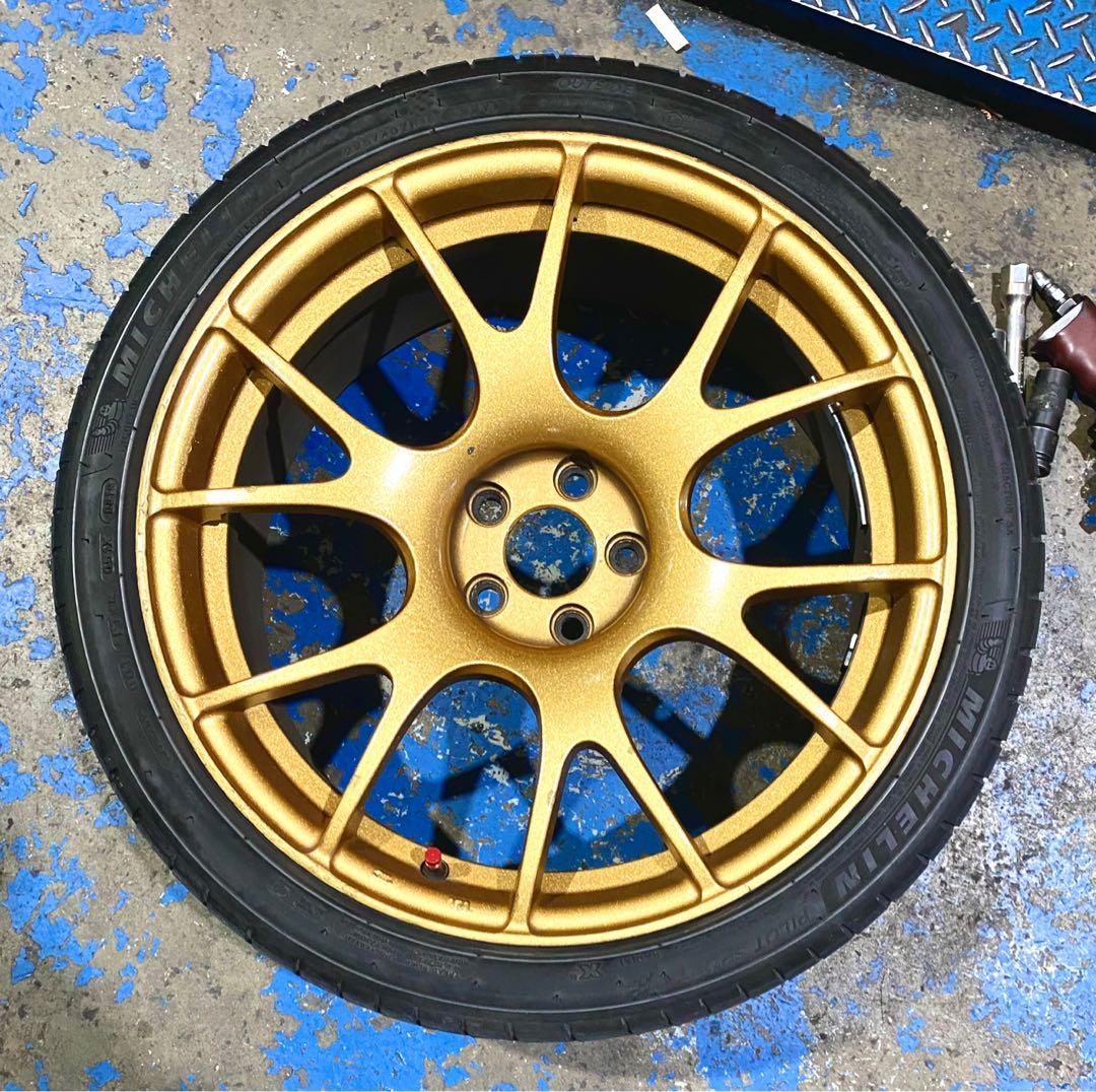 5x100 18-inch gold Wedsport SA67 replica (complete set), Car ...
