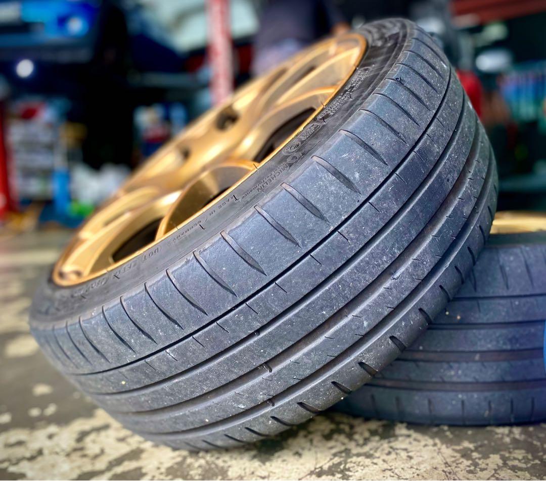 5x100 18-inch gold Wedsport SA67 replica (complete set), Car ...