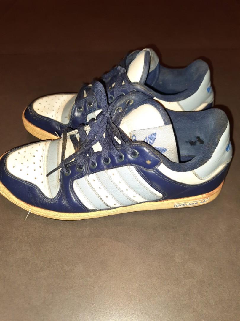 Adidas blue stripe shoes, Men's Fashion, Footwear, Sneakers on Carousell