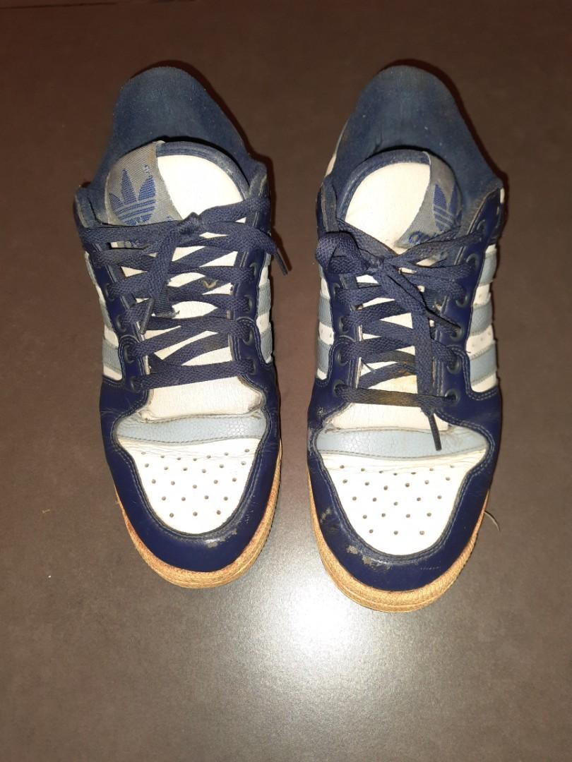 Adidas blue stripe shoes, Men's Fashion, Footwear, Sneakers on Carousell