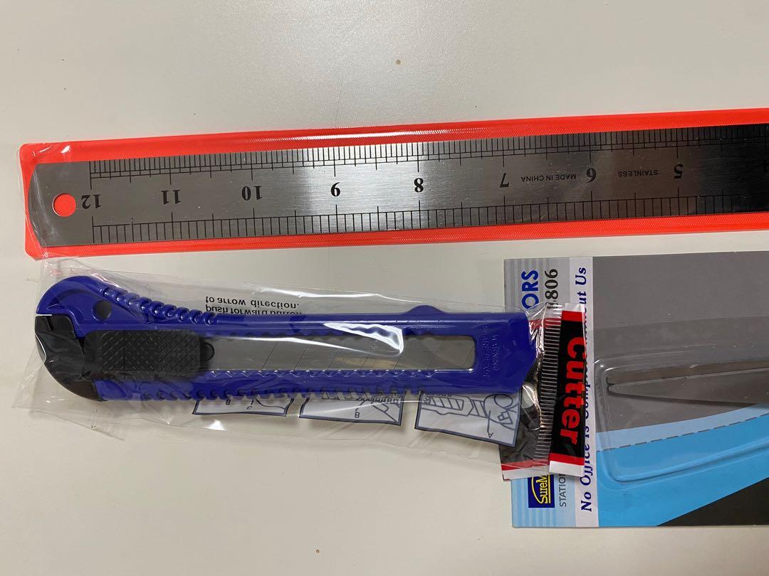 Art and craft set - ruler, pen knife, ruler, Hobbies & Toys, Stationery ...