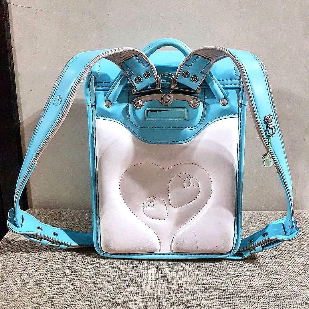 Authentic Randoseru (Light Blue) japanese backpack [GENUINE LEATHER ...