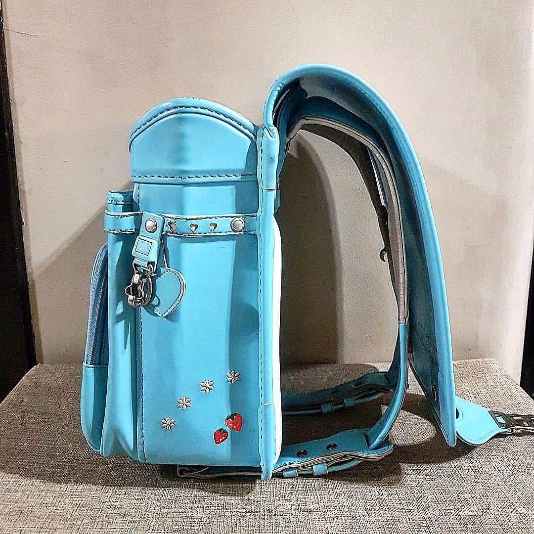 Authentic Randoseru (Light Blue) japanese backpack [GENUINE LEATHER ...
