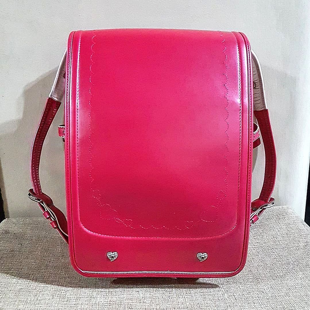 Authentic Randoseru (Pink) japanese backpack [GENUINE LEATHER MADE IN ...