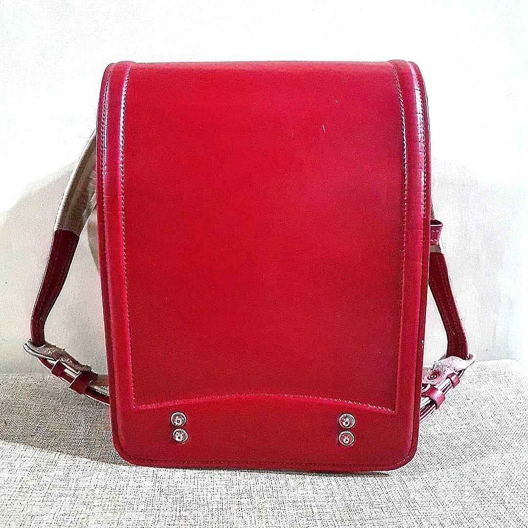 Authentic Randoseru Sony (Red Sony) japanese backpack [GENUINE LEATHER ...