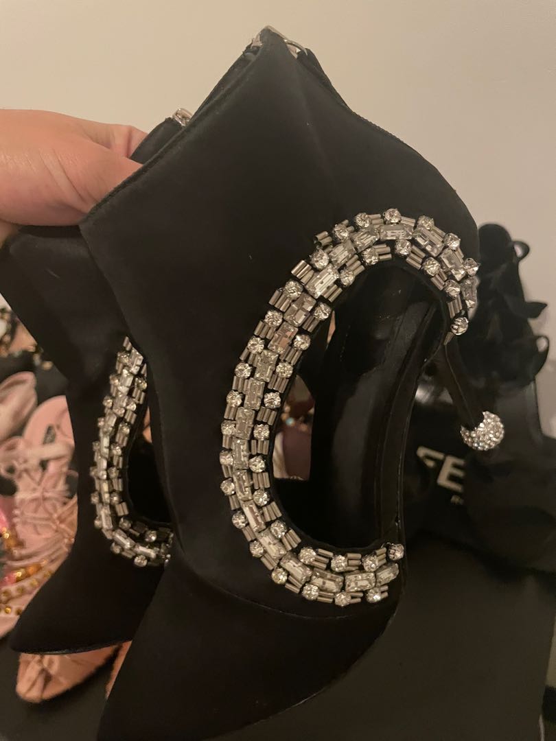 Authentic RV gem embellished boots, Women's Fashion, Footwear, Boots on ...