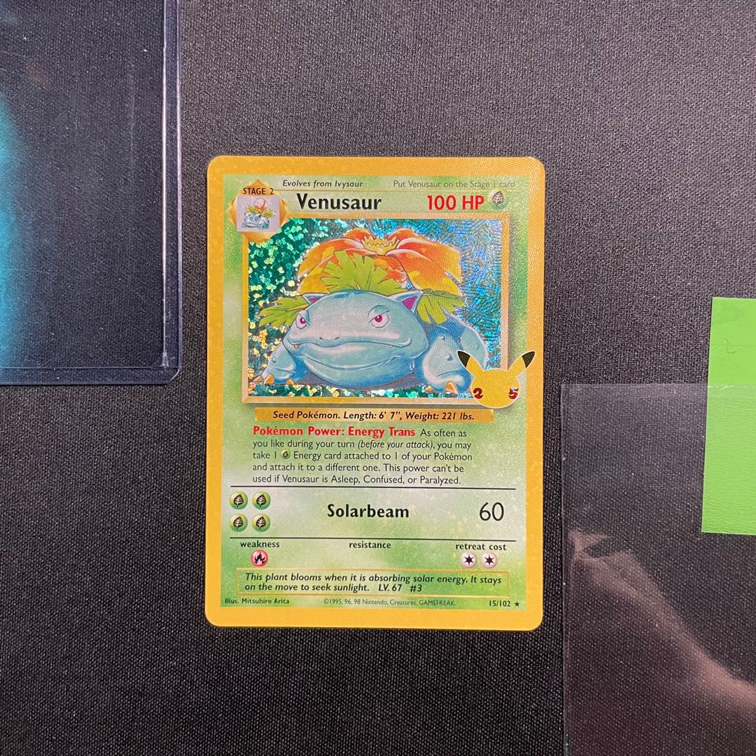 Base Set Venusaur 25th Anniversary Reprint (Celebrations), Hobbies ...