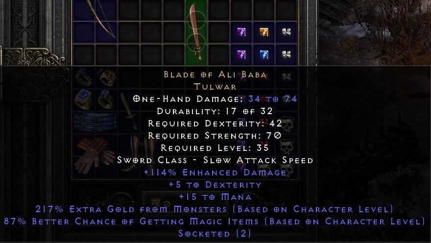 Blade of Ali Baba - Diablo II Resurrected (D2R), Video Gaming, Gaming ...