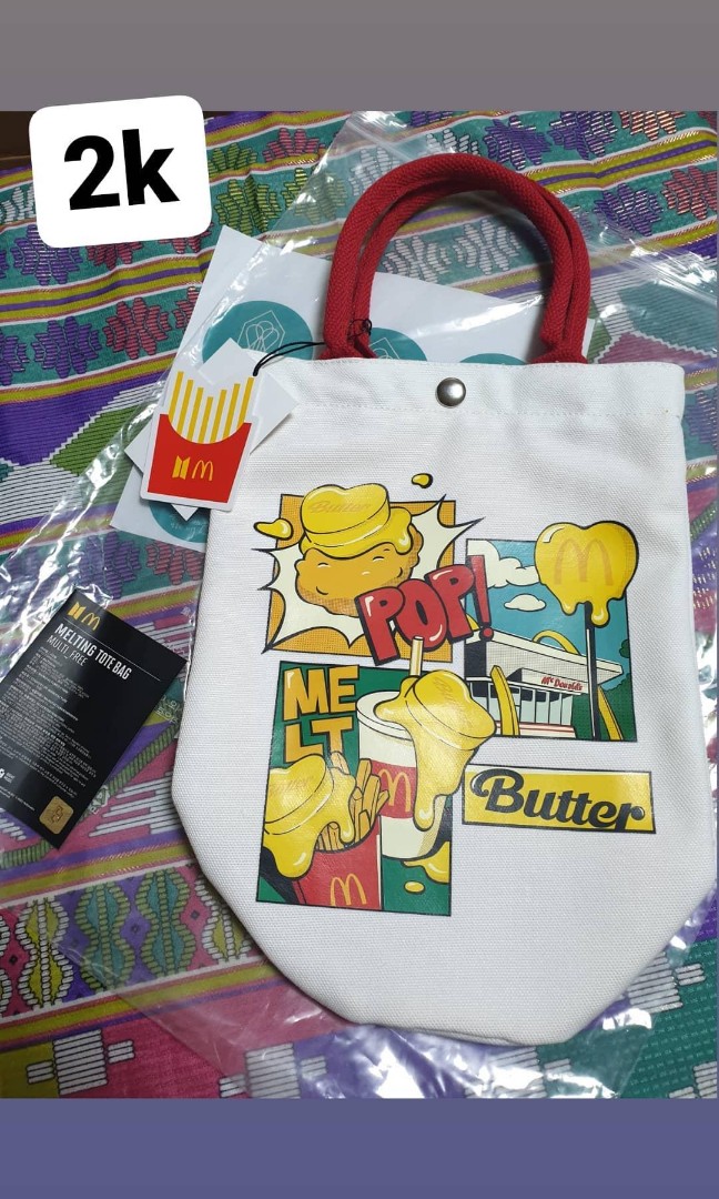 BTS x McDonald's Melting tote bag, Hobbies & Toys, Memorabilia ...