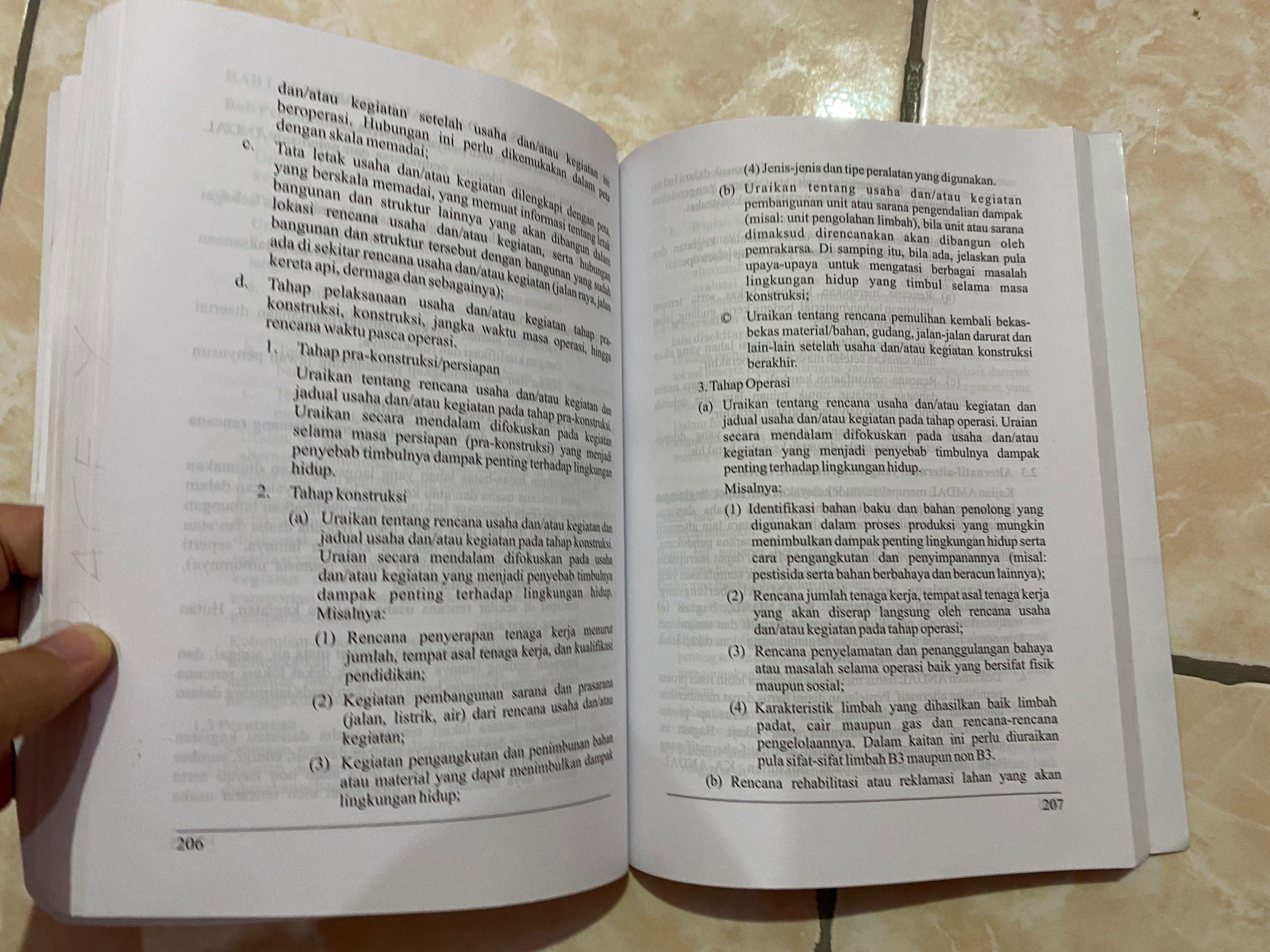 Buku himpunan UU Lingkungan Hidup dan Amdal, Buku & Alat Tulis, Buku ...