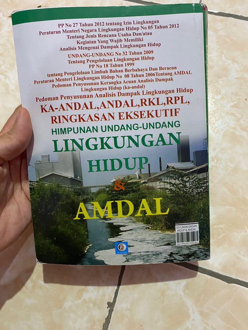 Buku himpunan UU Lingkungan Hidup dan Amdal, Buku & Alat Tulis, Buku ...
