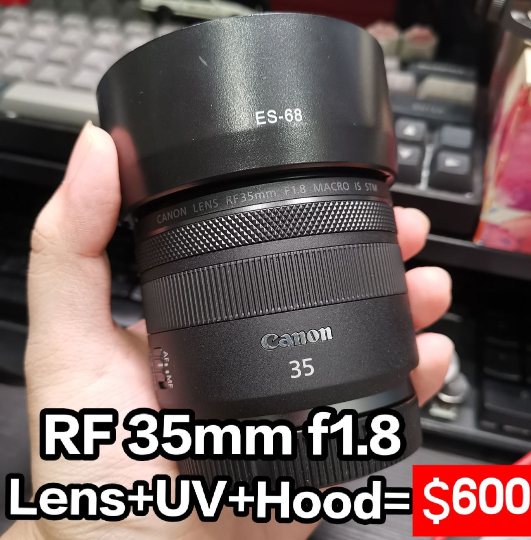 Canon rf 35mm f1.8 macro stm lens rf35, Photography, Lens & Kits on ...