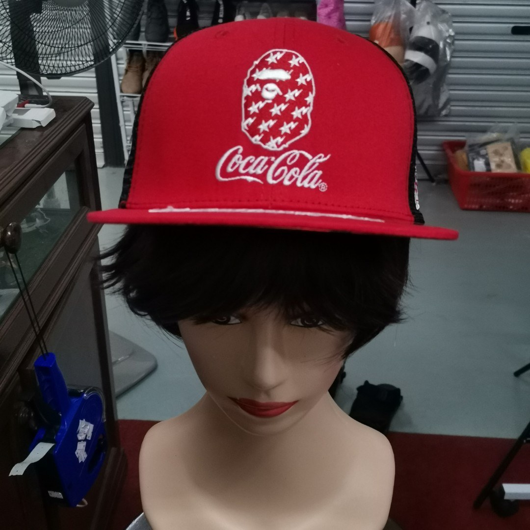 Cap Coca Cola x Bape, Men's Fashion, Watches & Accessories, Cap & Hats ...
