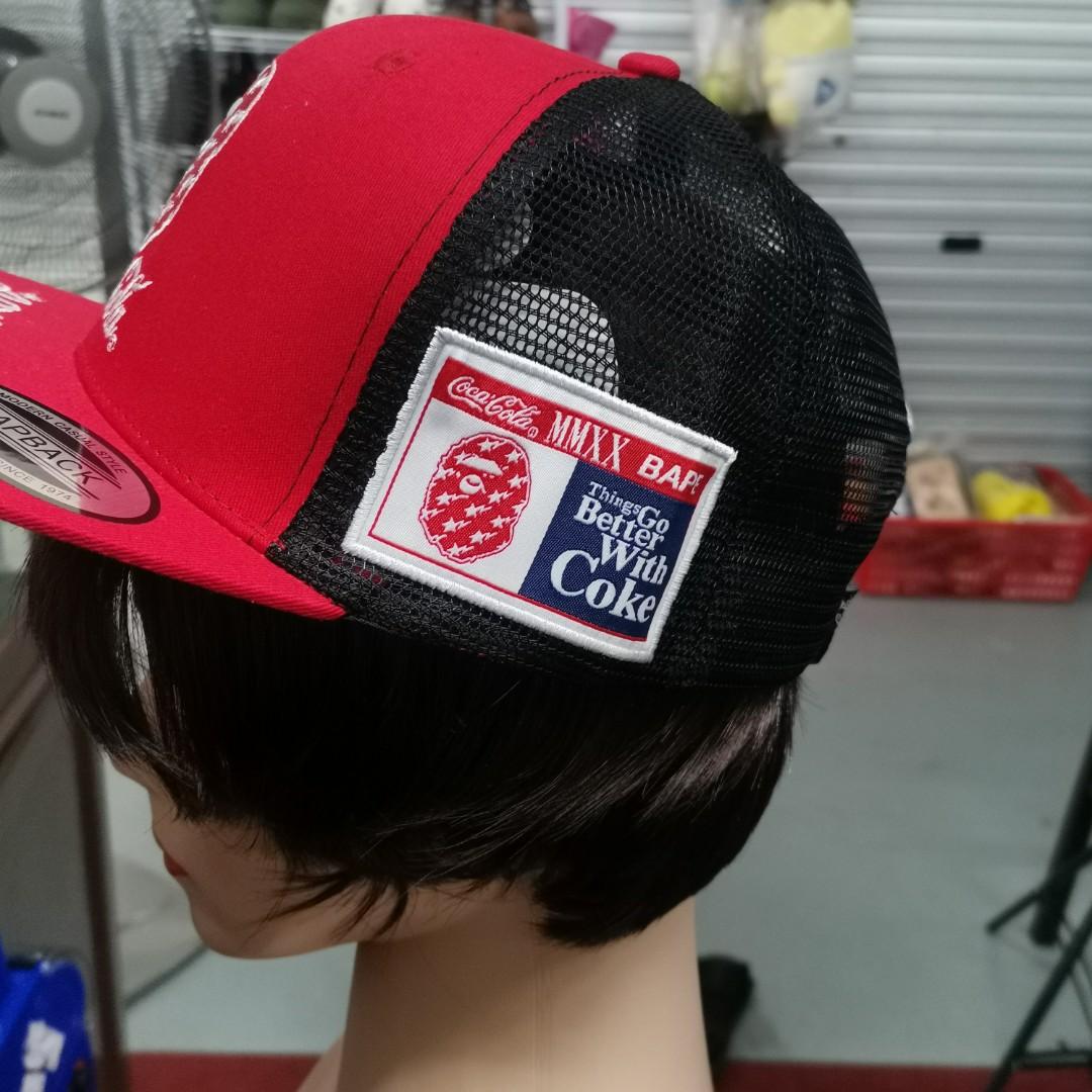 Cap Coca Cola x Bape, Men's Fashion, Watches & Accessories, Cap & Hats ...