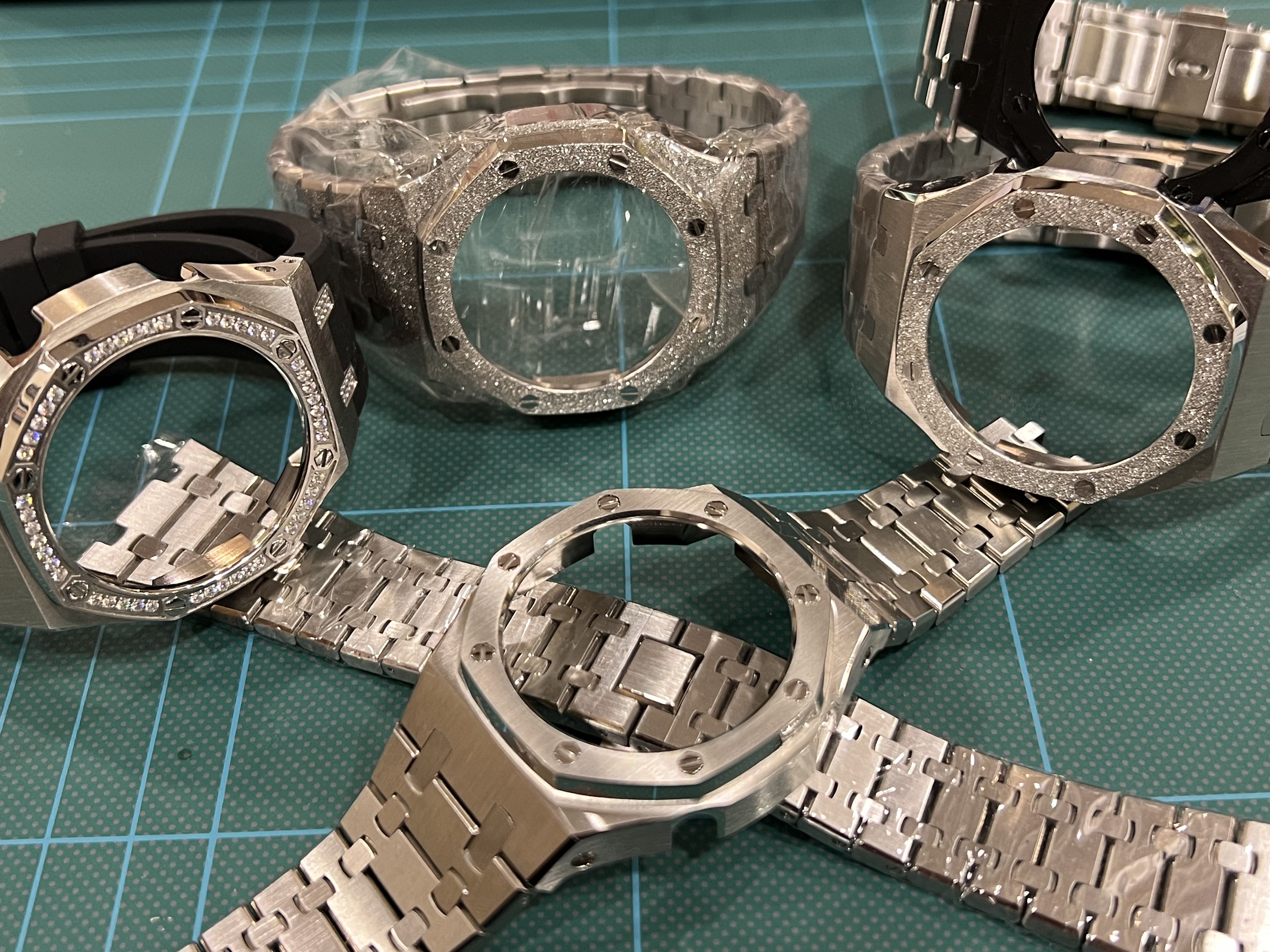 Casio gshock mods GA2100 GA2110 mod case all version silver clearance ...