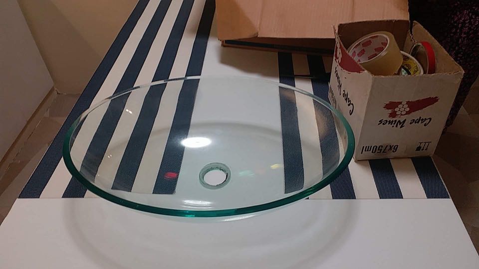 Clear Basin Lavatory, Furniture & Home Living, Bathroom & Kitchen ...