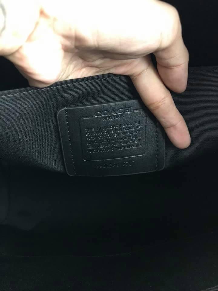 Coach Graham Structured Tote In Signature Canvas With Varsity Stripe ...