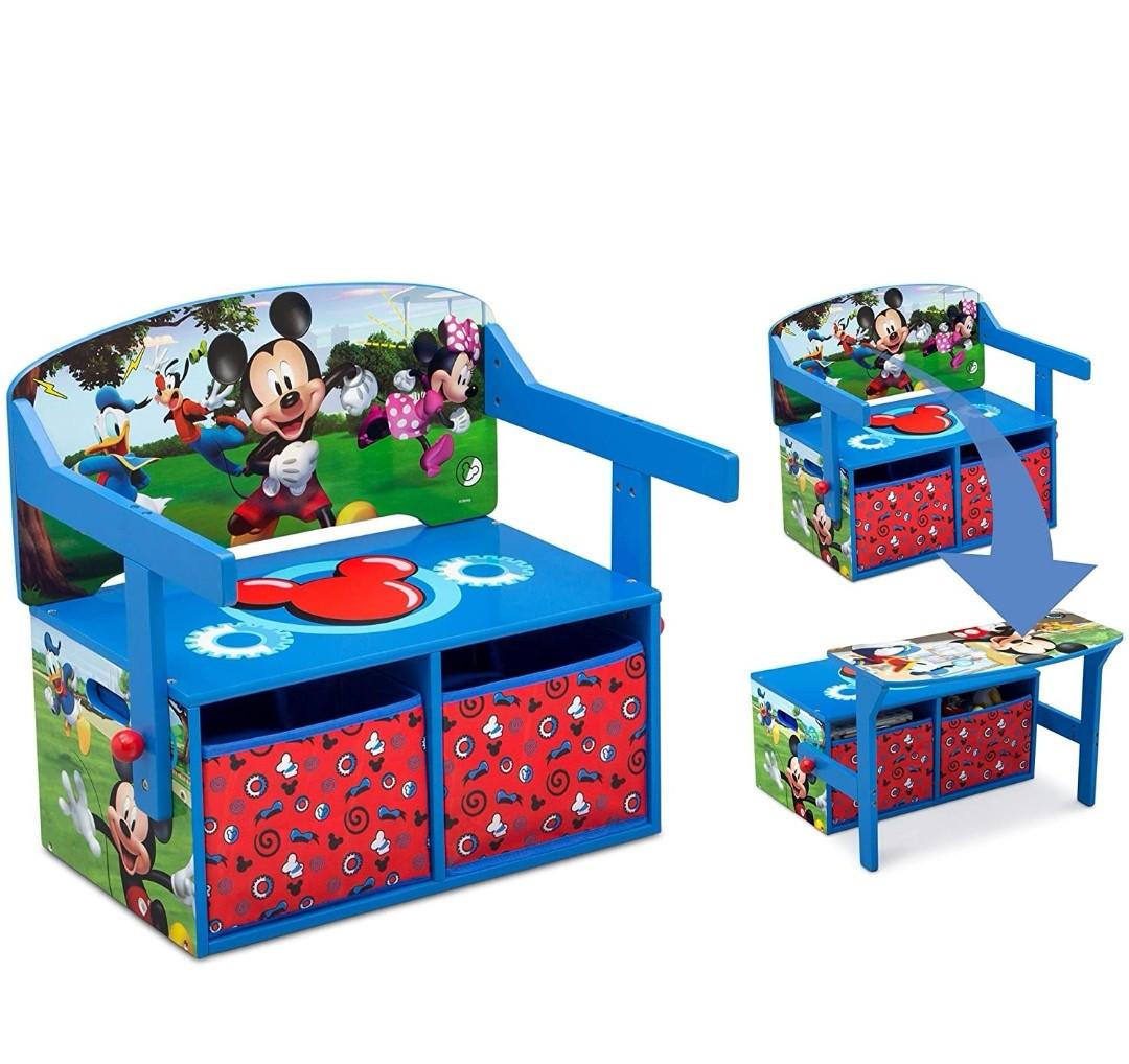 Delta Children Kids Convertible Activity Bench table , Mickey ...