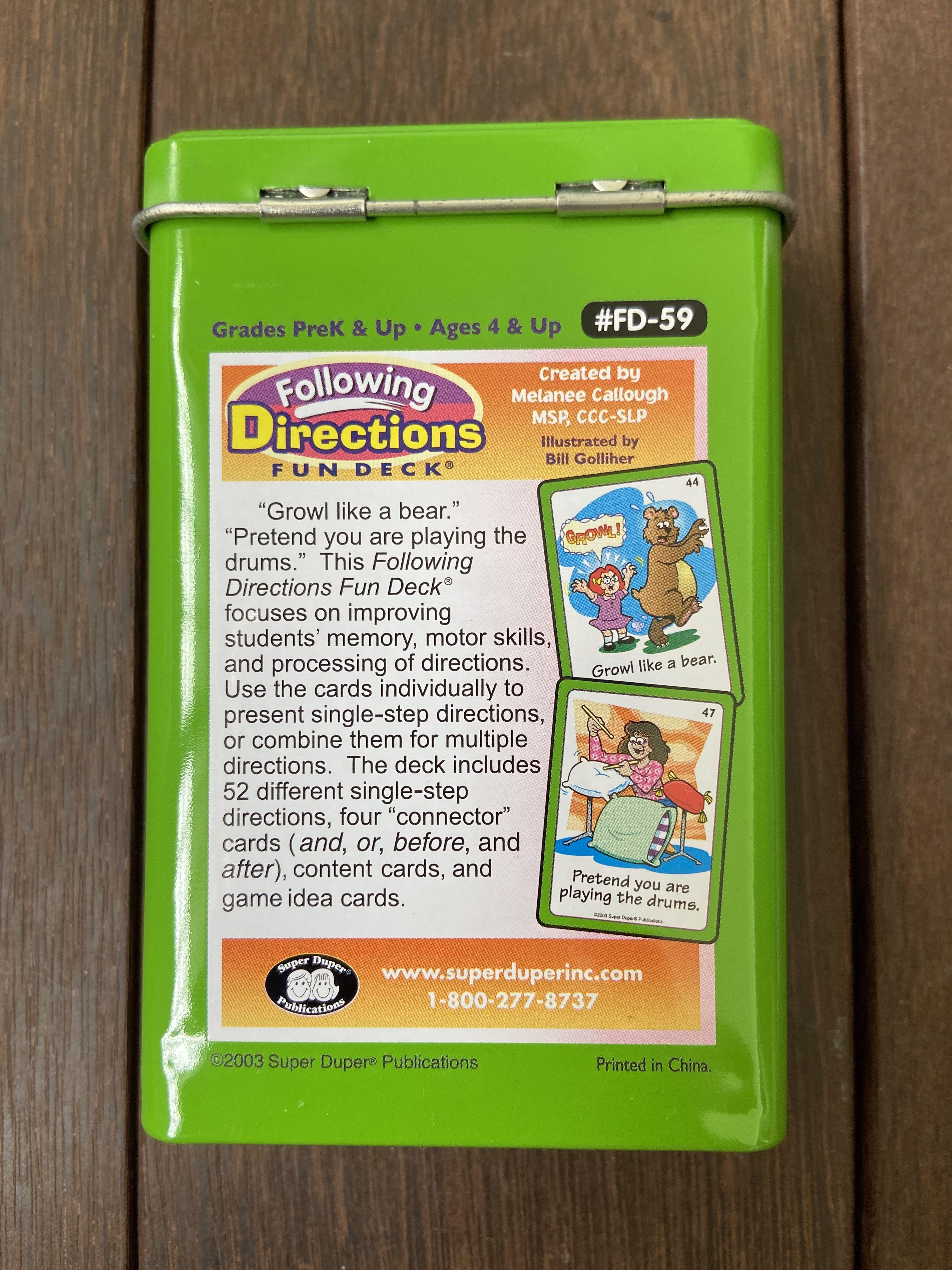 English Learning Fun Deck/Flash Cards/Speech Therapy/Learning resources ...