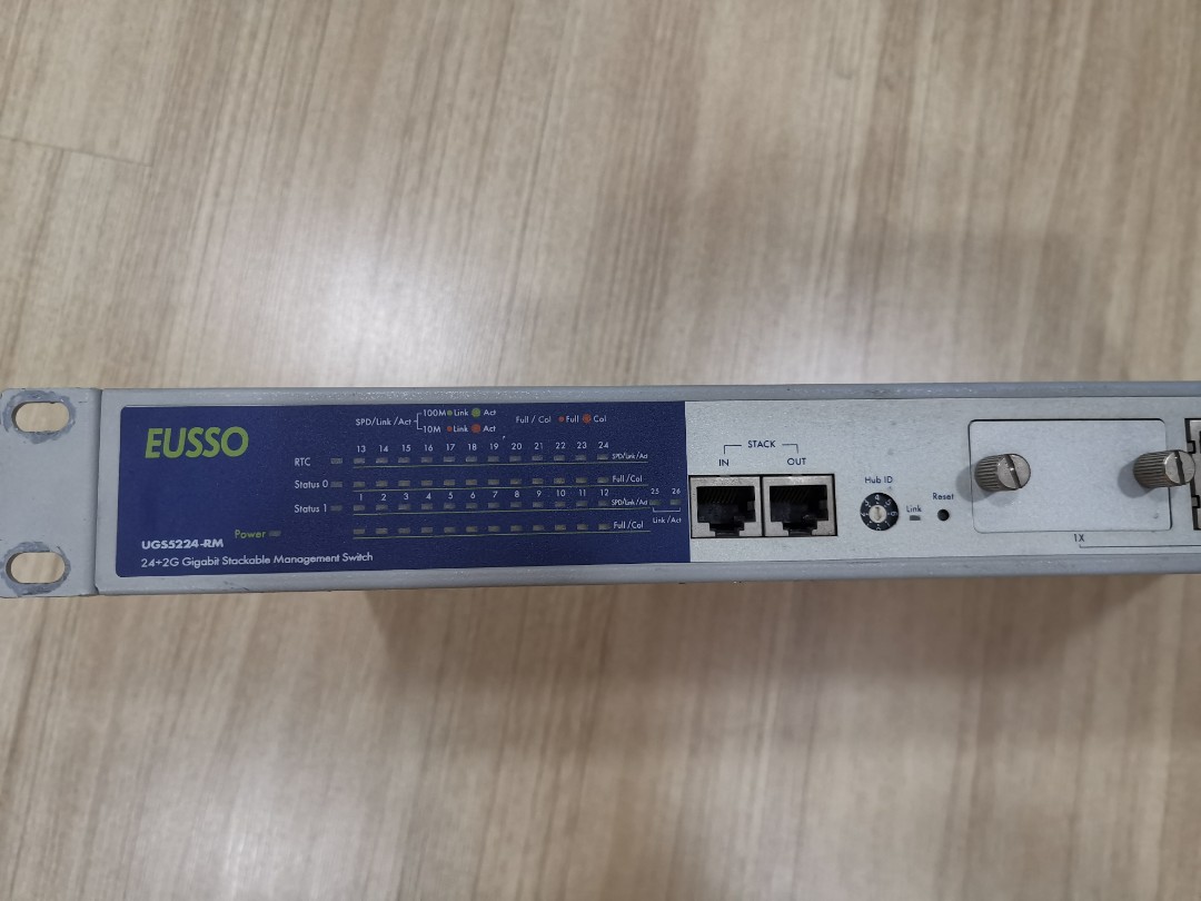 Eusso UGS5224-RM Gigabit Stackable Management Switch, Computers & Tech ...