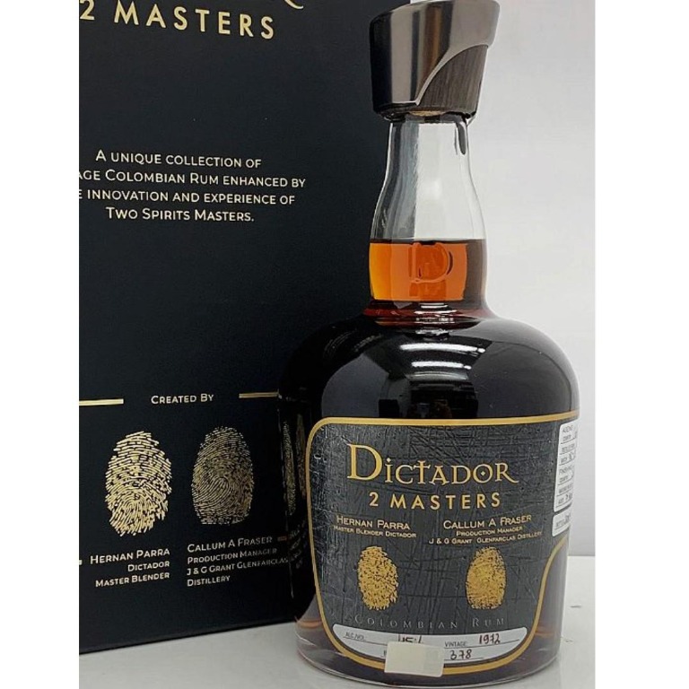 Glenfarclas 1972. 45 years Rum 700ml Dictador 2 Masters 限量 378支, 嘢食 & 嘢飲, 酒精飲料 - Carousell