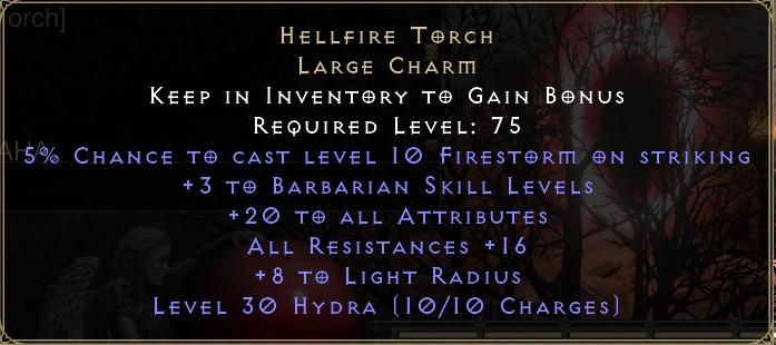 Hellfire Torch Barbarian 20/16, Video Gaming, Video Games, Others on ...