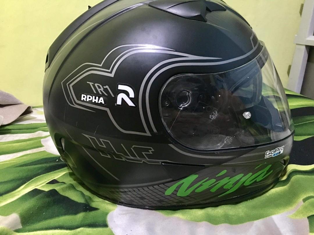 HJC TR1 HELMET DUAL VISOR, Motorbikes, Motorbike Parts & Accessories ...