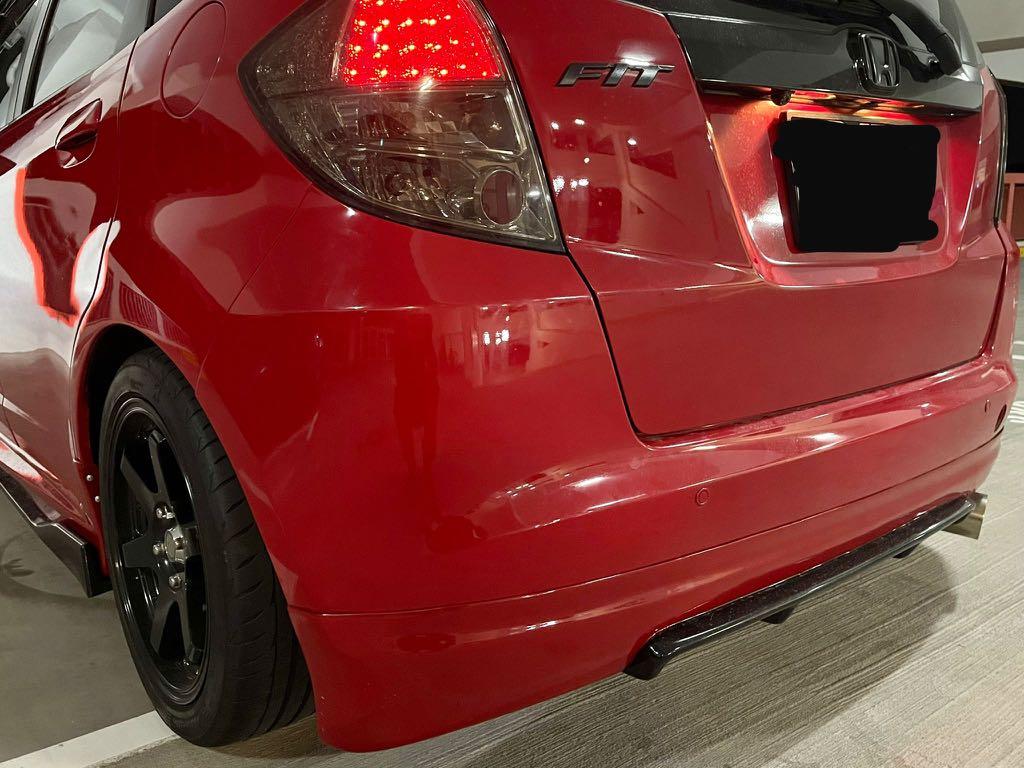 Honda FIT GE6 rear bumper + add on, Car Accessories, Accessories on ...