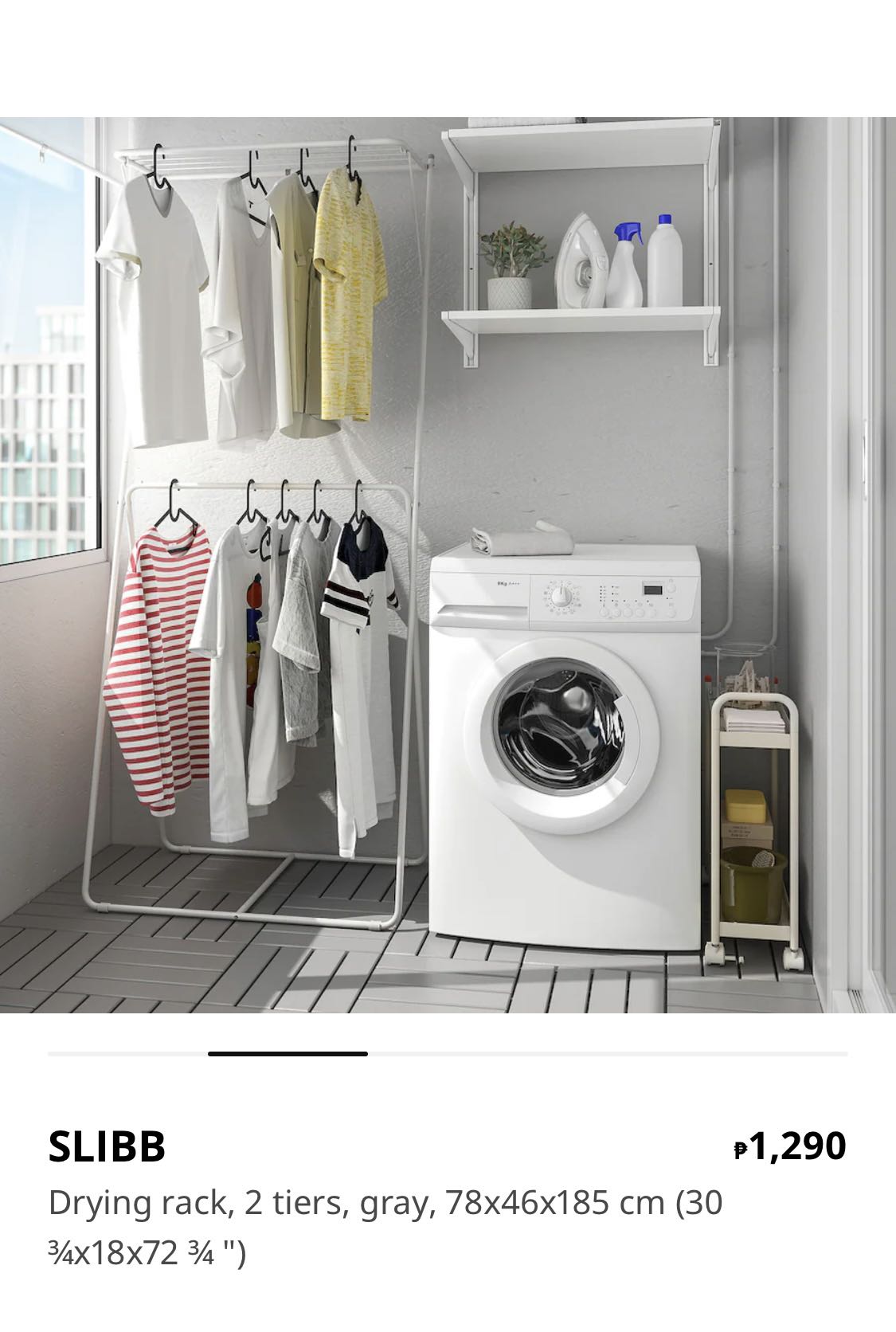 IKEA Clothes Drying Rack (SLIBB) - NEW, Furniture & Home Living ...
