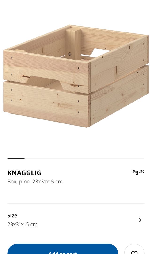IKEA knagglig box, Furniture & Home Living, Home Improvement ...