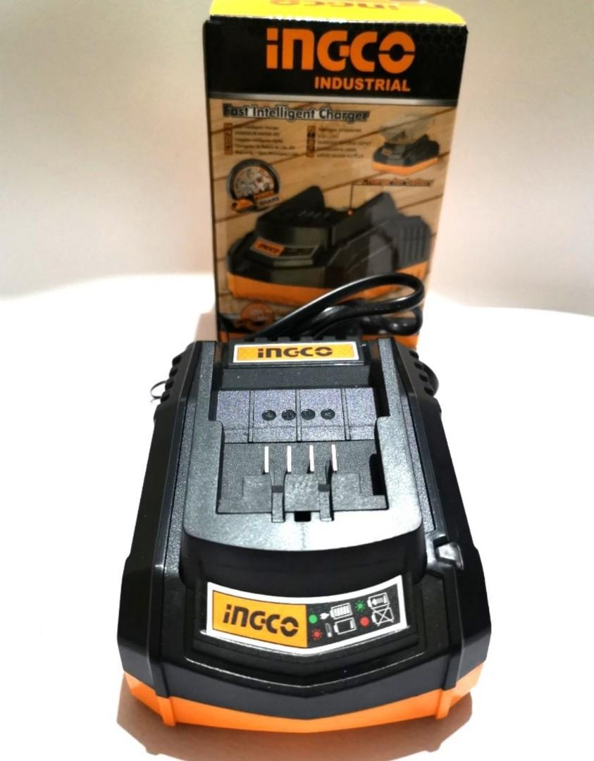 INGCO Tools 20V Fast Intelligent Charger FCLI2001 for P20S Power Tools ...