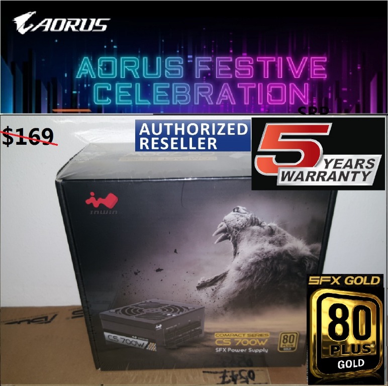 InWin In Win CS-700W Serie 700 Watt Fully Modular SFX CS-700 Power ...