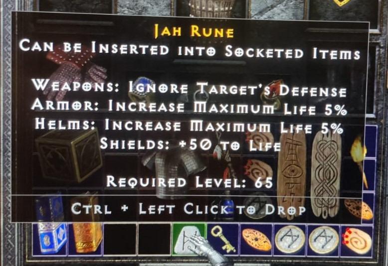 Jah Rune Diablo 2 Resurrected, Video Gaming, Gaming Accessories, In ...