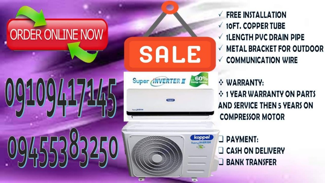 ☄️koppel Super Inverter Iii Split Type Aircon Free Installation And