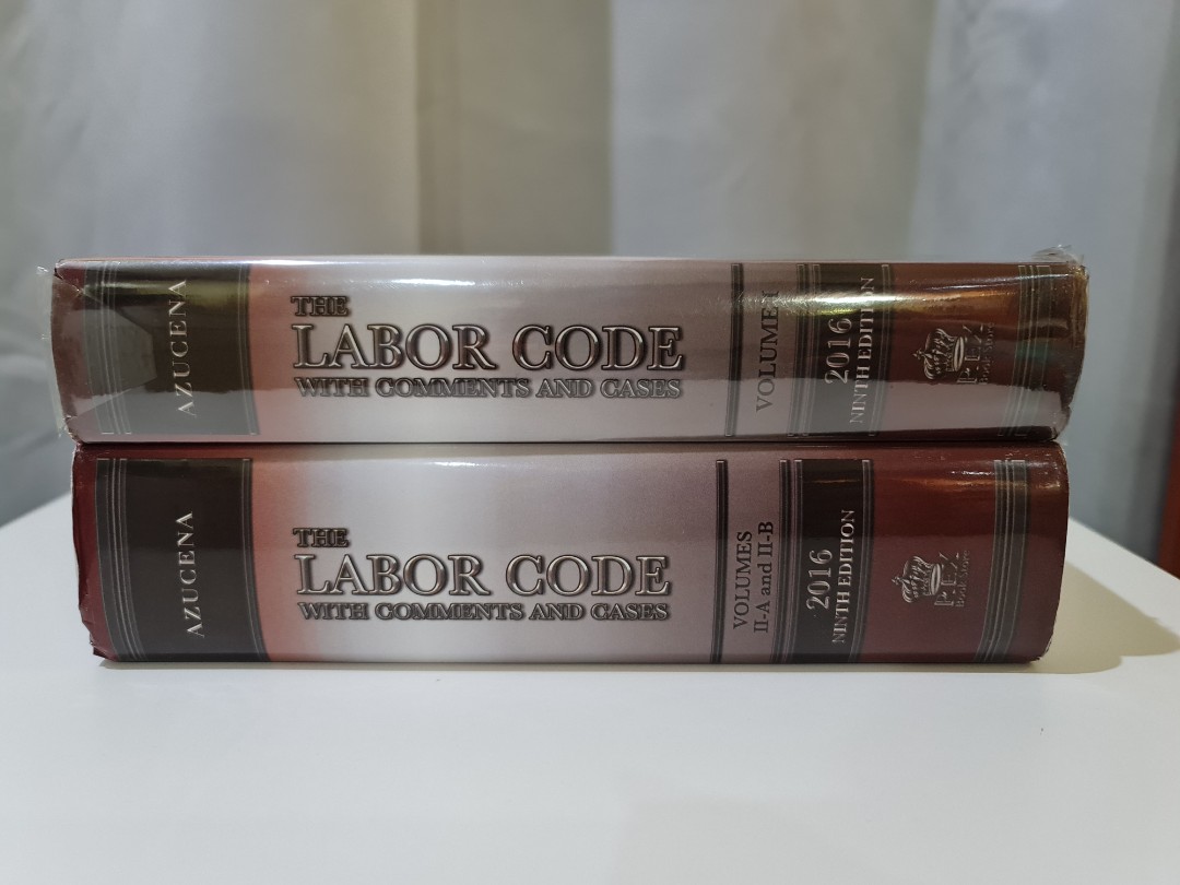 Labor Code Vol. 1 & Vol. 2 by AZUCENA, Hobbies & Toys, Books ...
