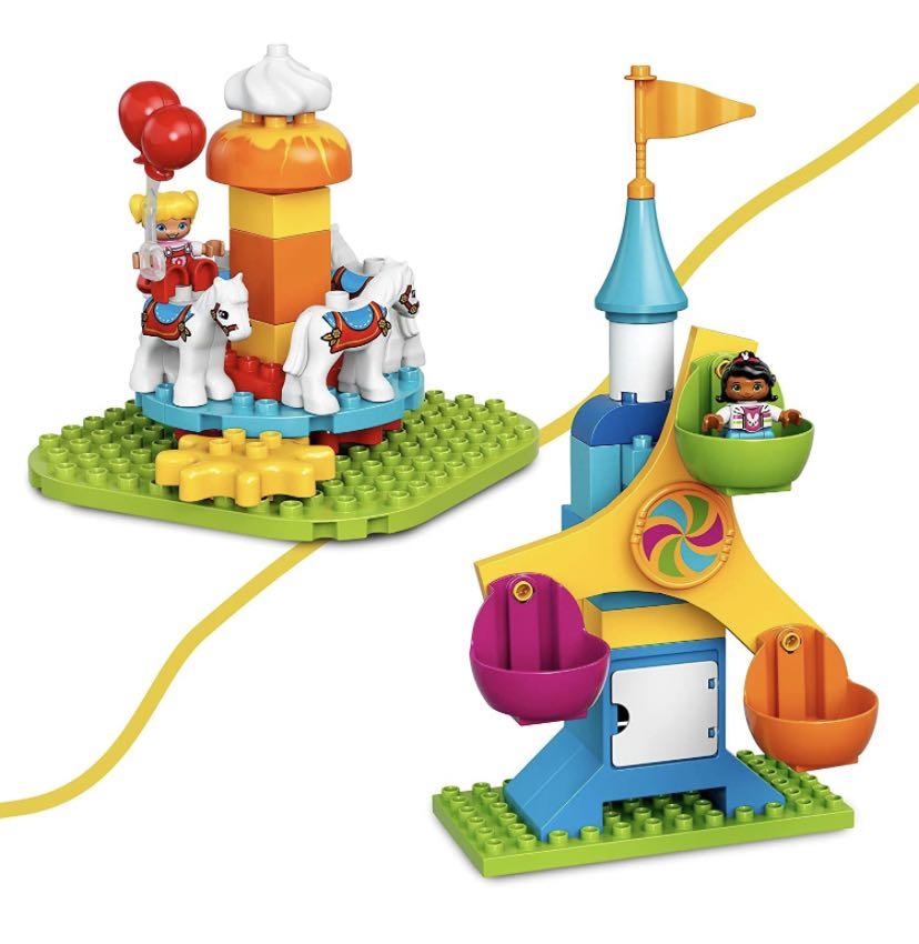LEGO Duplo My Town Fun Fair Carnival Ferris Wheel Merry Go Round Ice ...
