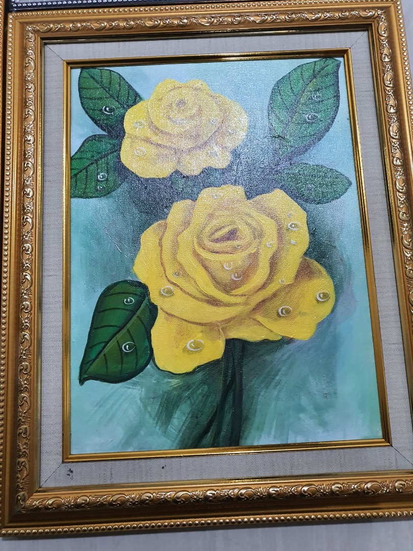 Lukisan Canvas dengan Frame, Desain & Kerajinan Tangan, Karya Seni di ...