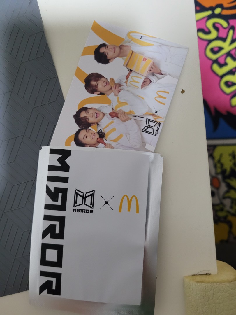 Mcdonalds 麥當勞 mirror 鏡仔卡 團體 團卡, 興趣及遊戲, 收藏品及紀念品, 明星周邊 - Carousell