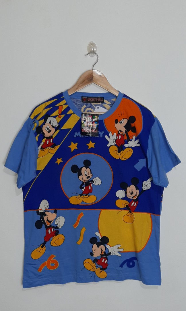 Mickey Mouse Vintage AOP Tee, Luxury, Apparel on Carousell