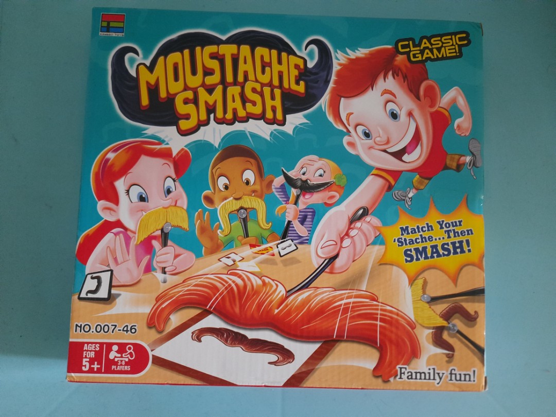 Moustache Smash Game, Babies & Kids, Infant Playtime on Carousell